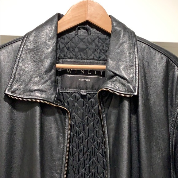 Winlit New York | Jackets & Coats | Winlit Womans Black Leather Jacket ...
